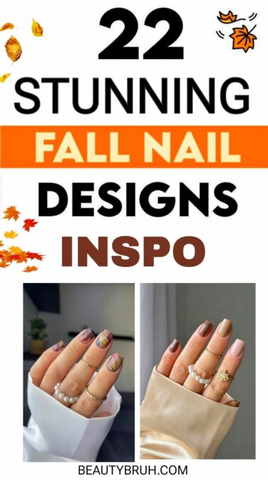 23 Simple & Easy Fall Nails For Last Minute - Beauty Bruh