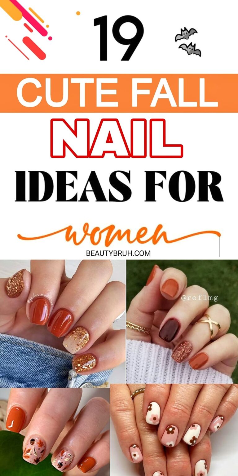23 Simple & Easy Fall Nails For Last Minute - Beauty Bruh