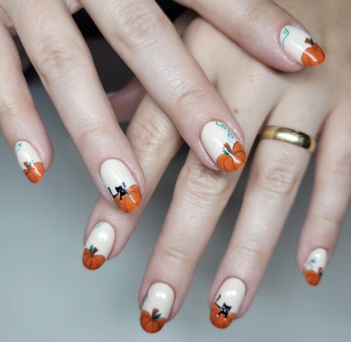 23 Simple & Easy Fall Nails For Last Minute - Beauty Bruh