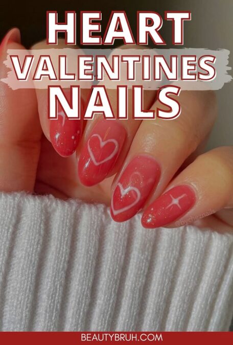 30 Heart Valentines Day Nails To Recreate 2025 - Beauty Bruh